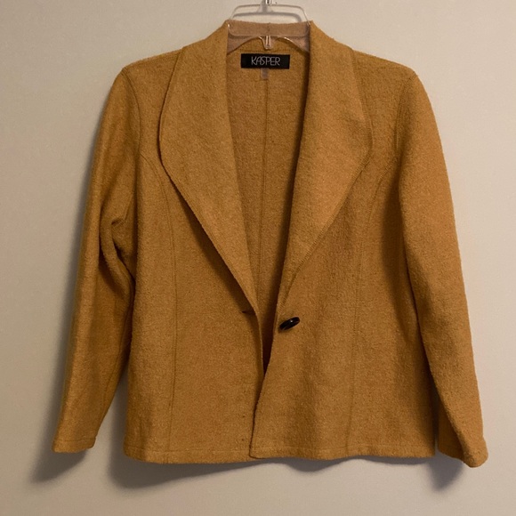 Kasper | Jackets & Coats | Kasper Mustard Yellow Womens Jacket | Poshmark